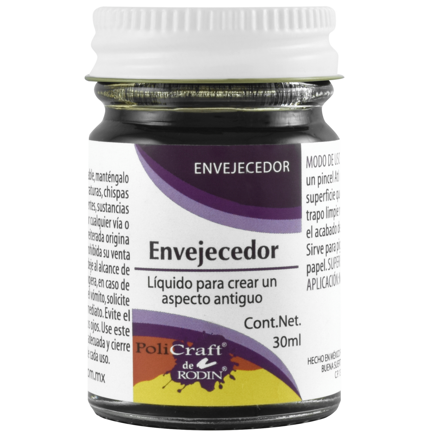 Patina Al Aceite 30Ml Negro Policraft — DISTRIBUIDORA RODIN S.A. DE C.V