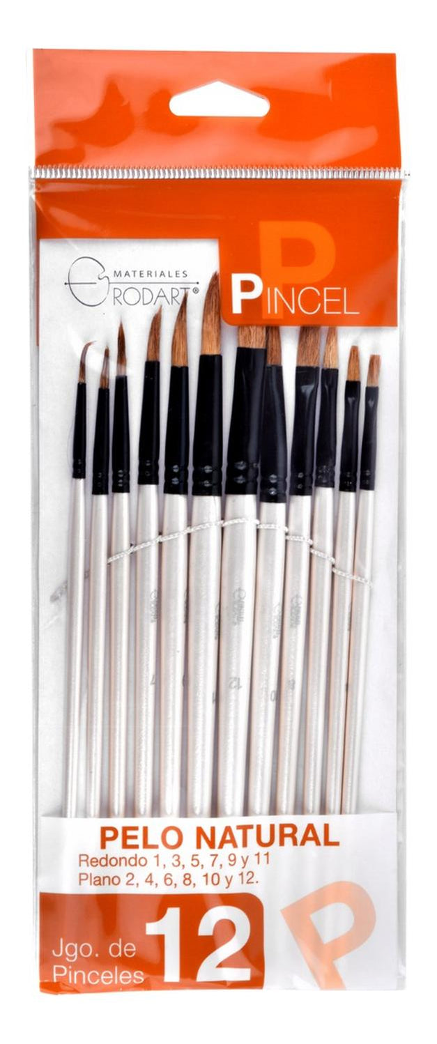 Pinceles Artísticos Pelo De Camello 12 Piezas Rodart — DISTRIBUIDORA ...